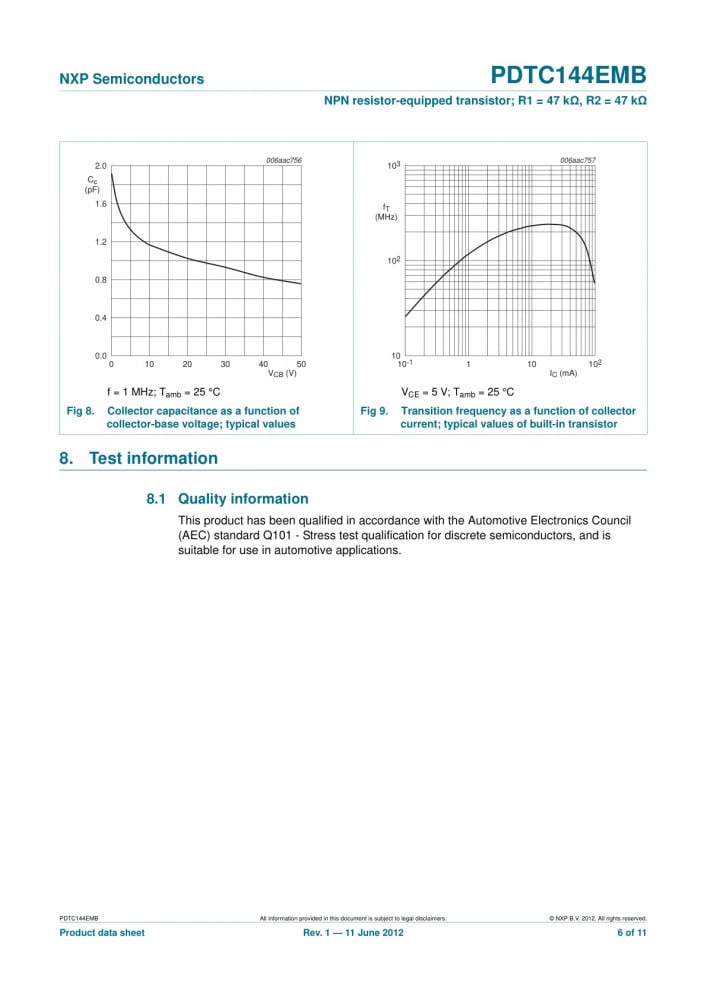 PDTC144EMB datasheet page 7