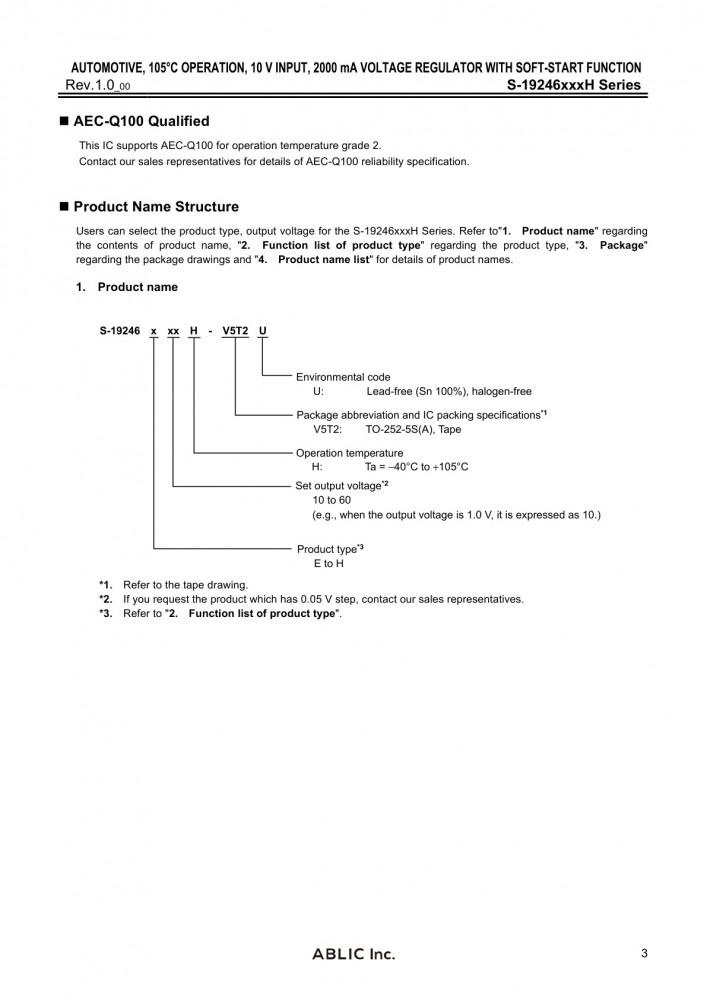 ABLIC S-19246xxxH datasheet page 3