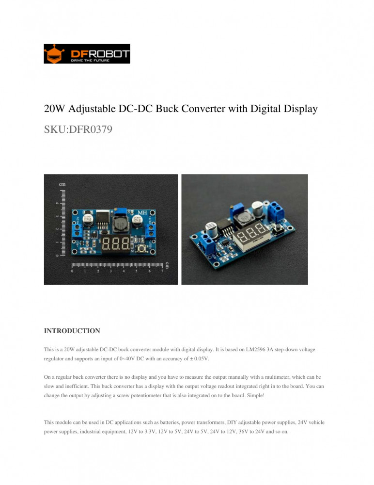 DFR0379 technical document page 1