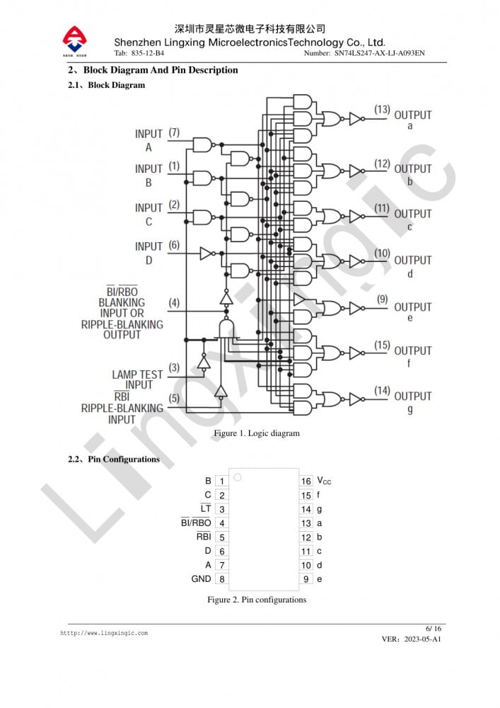 SN74LS247N(LX) datasheet page 6