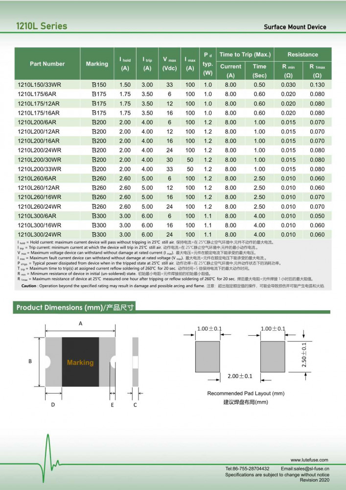 1210L datasheet page 3