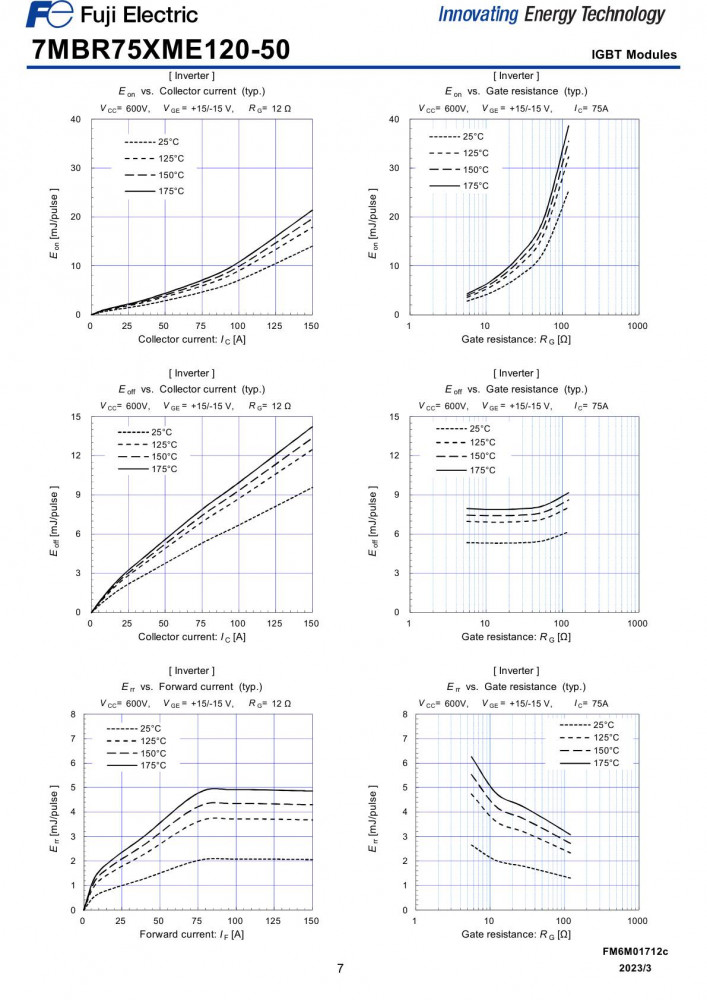 7MBR75XME120-50 technical document page 7