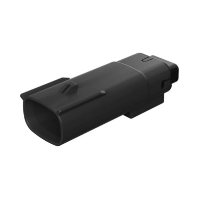 MX150 Mat-Sealed Male Connector Assembly, Single Row, 3 Circuits, Keying  Option C, Dark Gray for sale