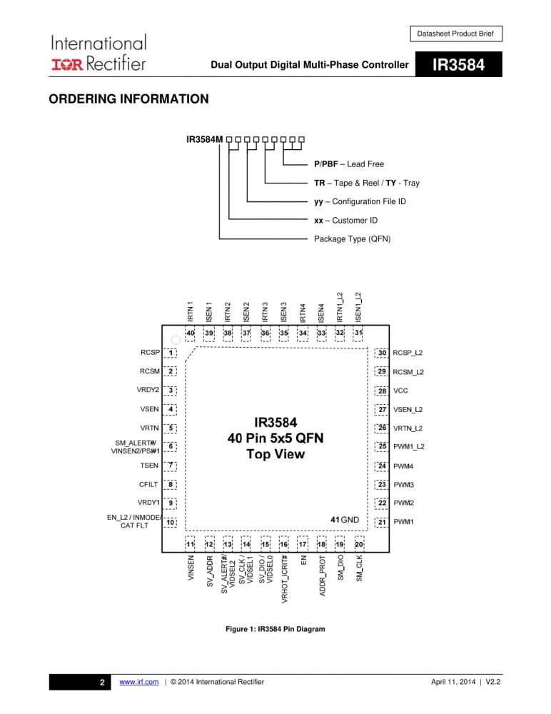 IR3584 technical document page 2