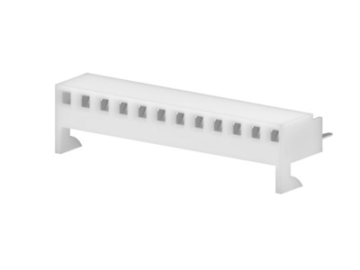 KK 254 PC Board Connector, Top Entry, End-to-End Stackable, with Cat Ear Terminal, 0.51µm Gold (Au) Plating, 10 Circuits, with Hooks