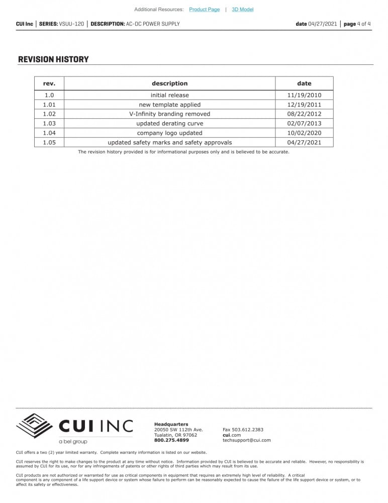VSUU-120-36 datasheet page 4