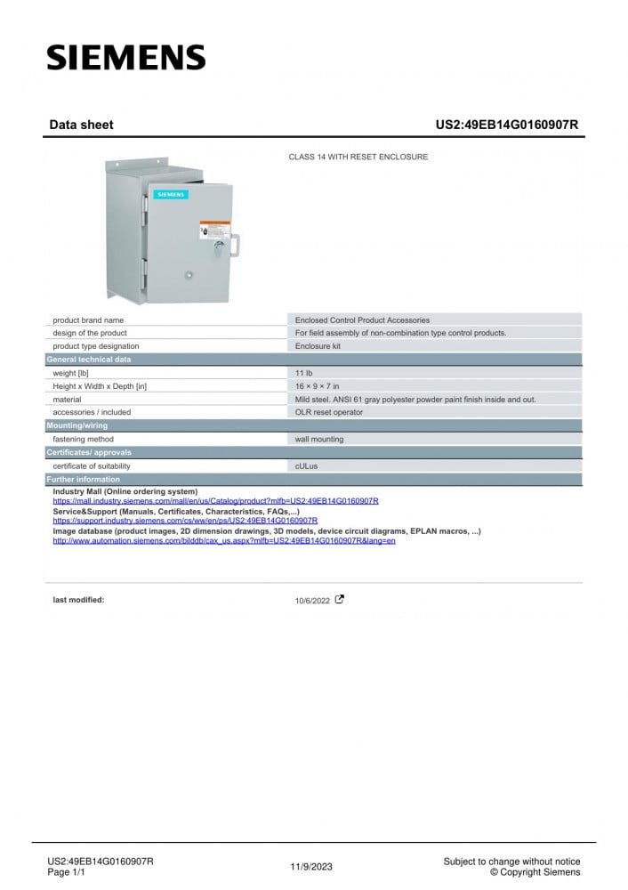 49EB14G0160907R datasheet page