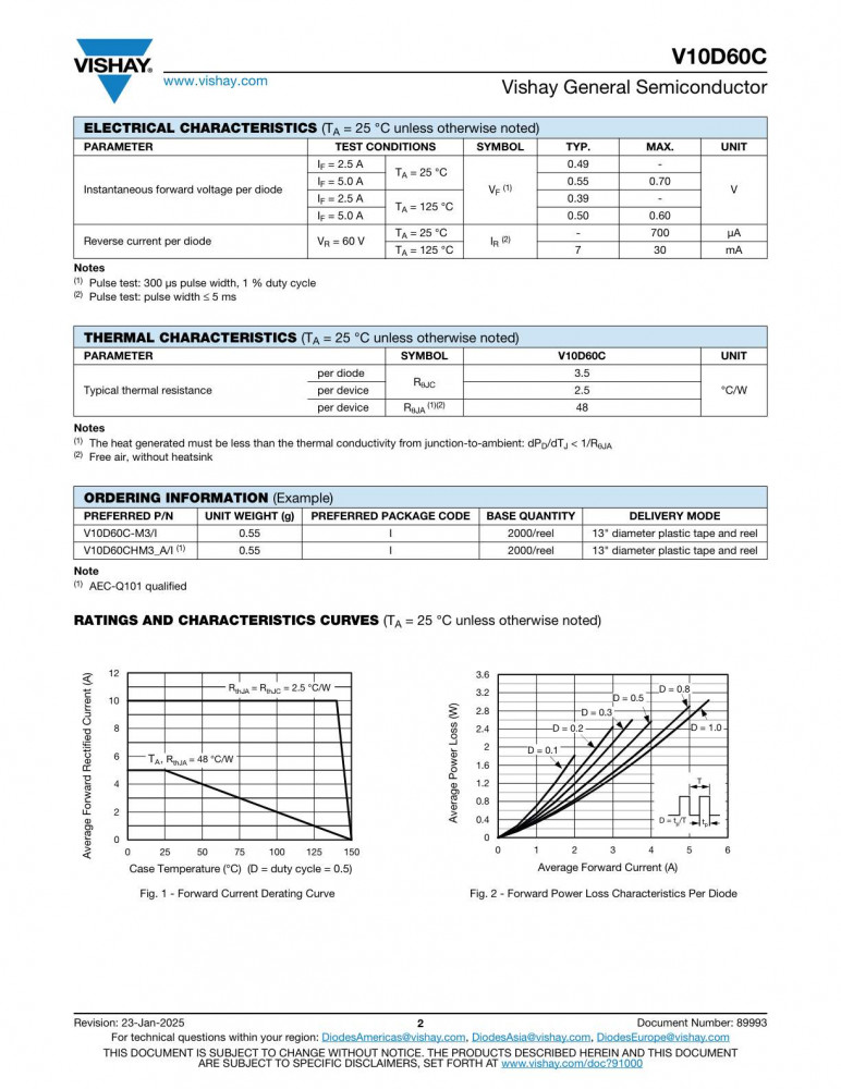 V10D60C technical document, page 2