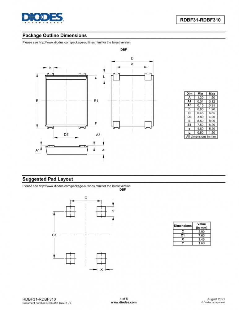 RDBF32-13 datasheet page 4