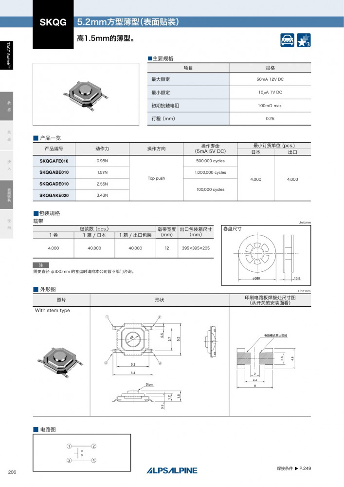 SKQGAKE020 technical document page 1
