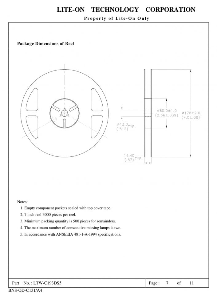 LTW-C193DS5 datasheet page 7