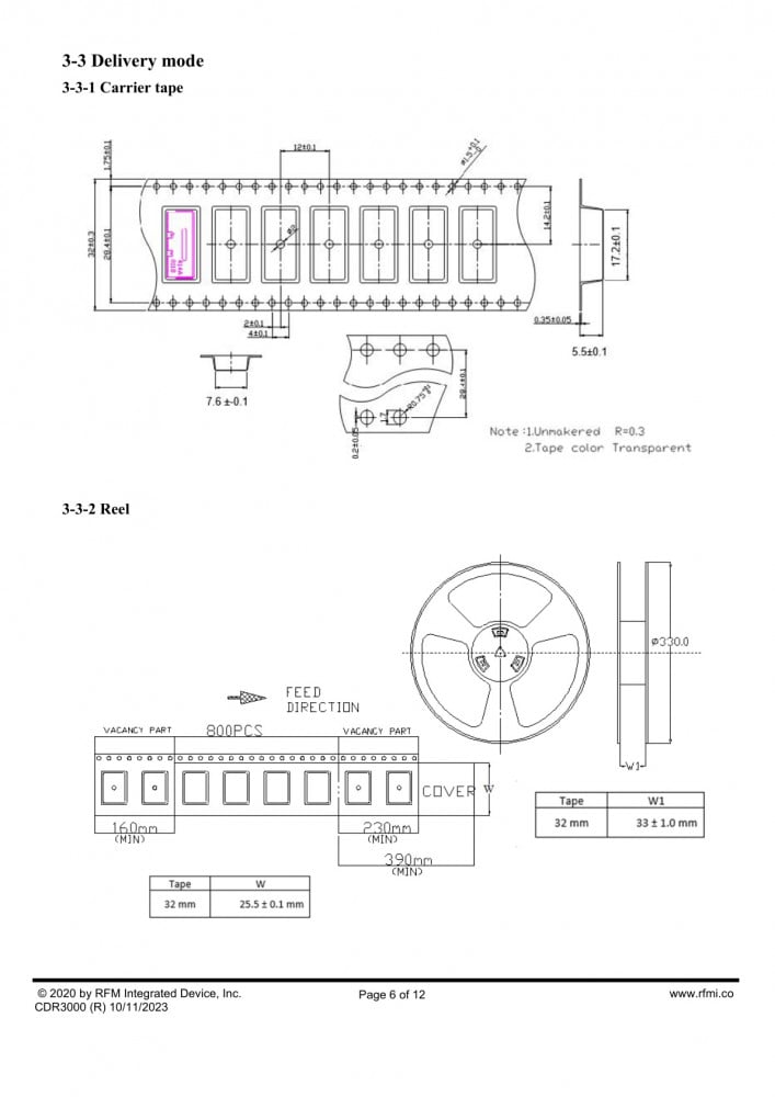 CDR3000 technical document page 6