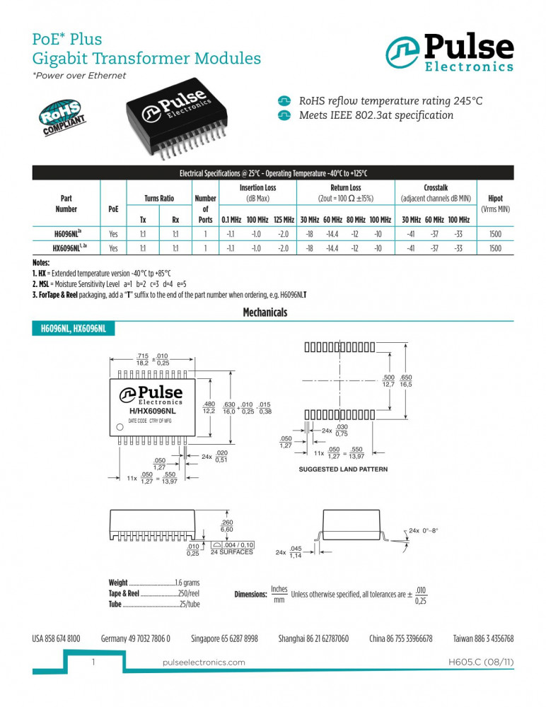 H6096NLT technical datasheet page 1
