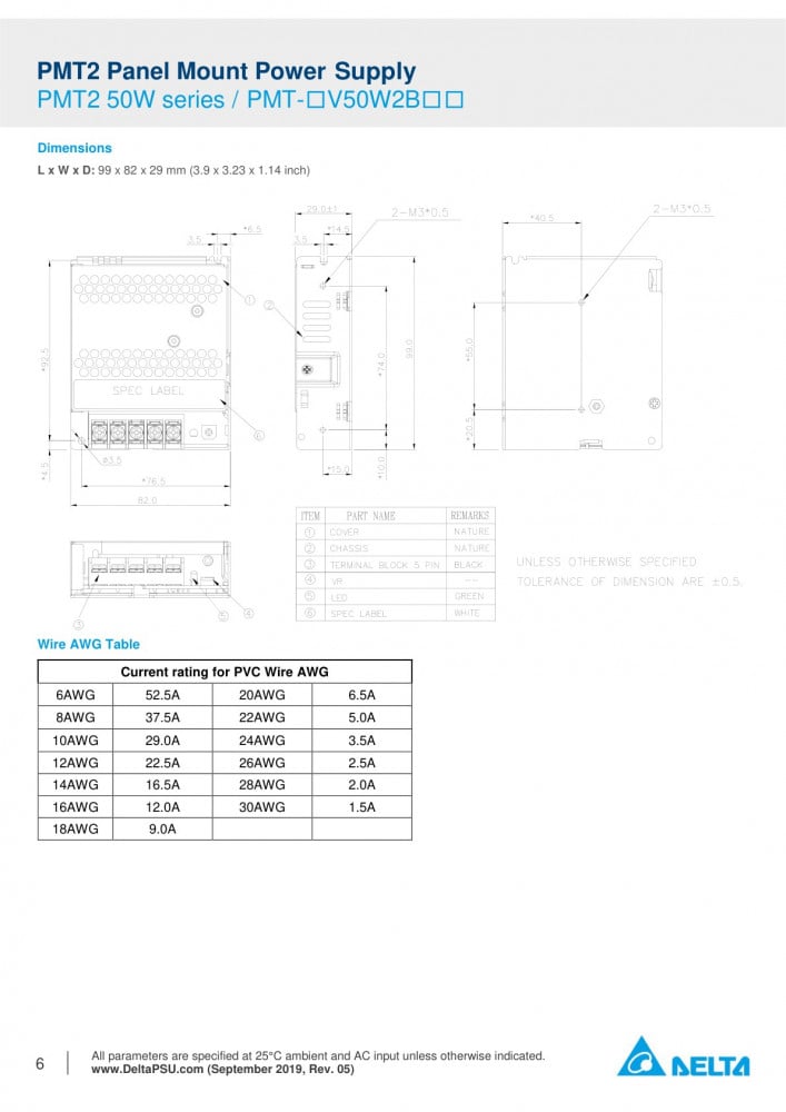 PMT2 datasheet page 6
