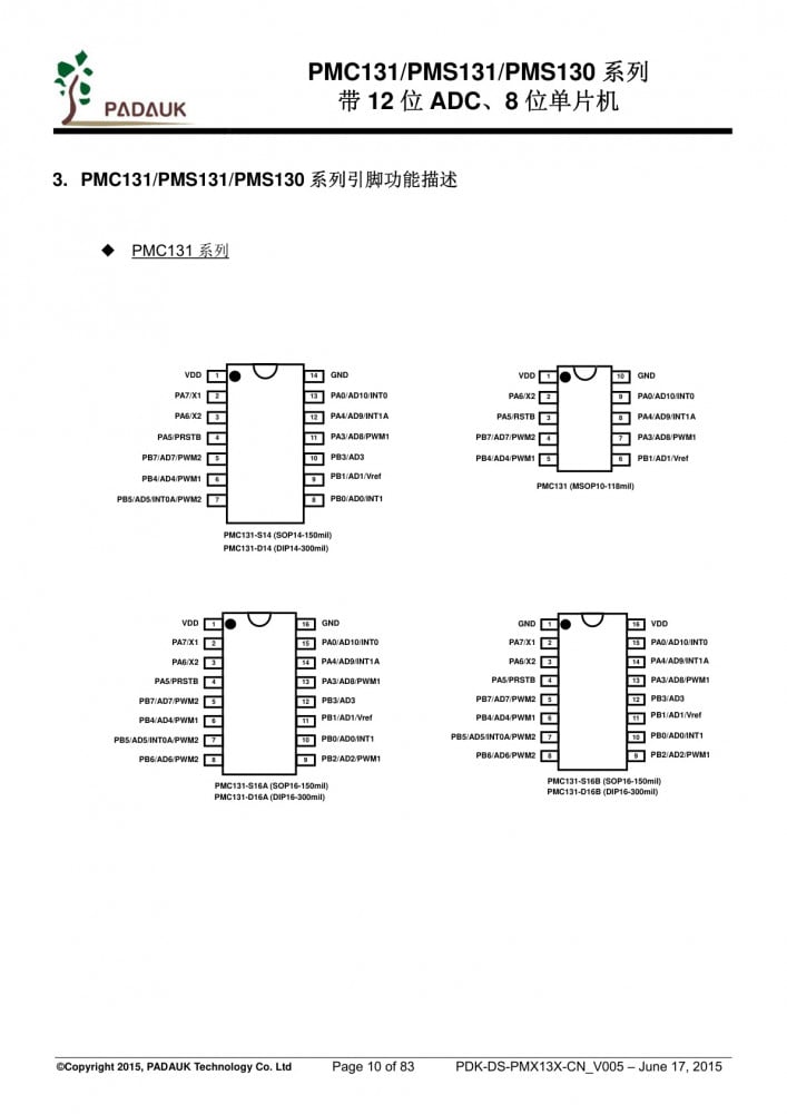 PMS131-S08 datasheet page 10