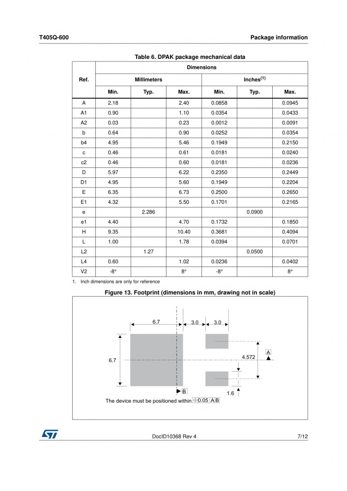T405Q-600B-TR datasheet page 7