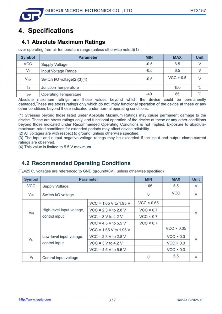 ET3157 datasheet page 3