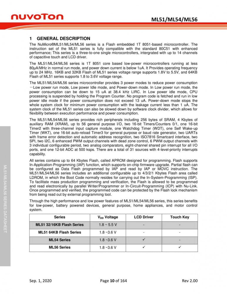 ML54SD1AE datasheet preview page 10