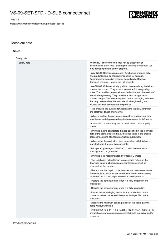Phoenix Contact 1689145 document page 2