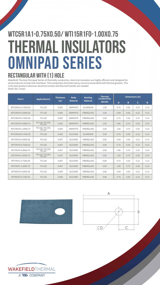 WAKEFIELD Omnipad thermal insulator document image