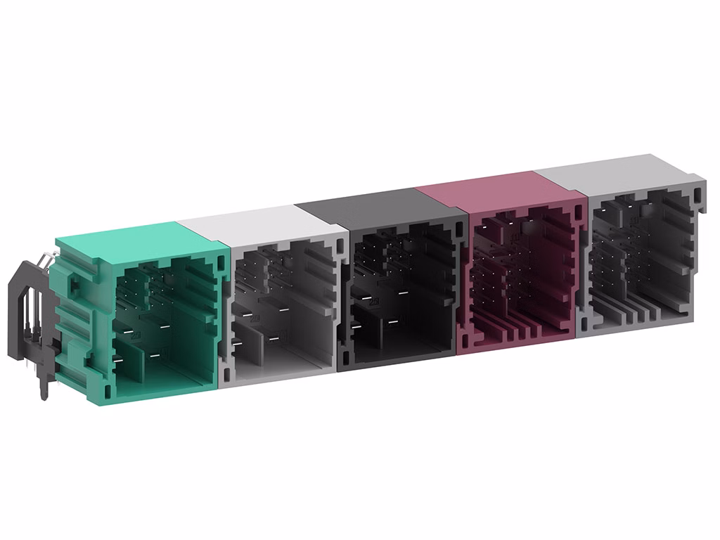 stAK50h 3 Bay Vertical Hybrid Header, 86 Circuits, Bay 1: 27 Circuits/Key 1/Black; Bay 2: 27 Circuits/Key 2/Green; Bay 3: 32 Circuits/Key 1/Black; Tray