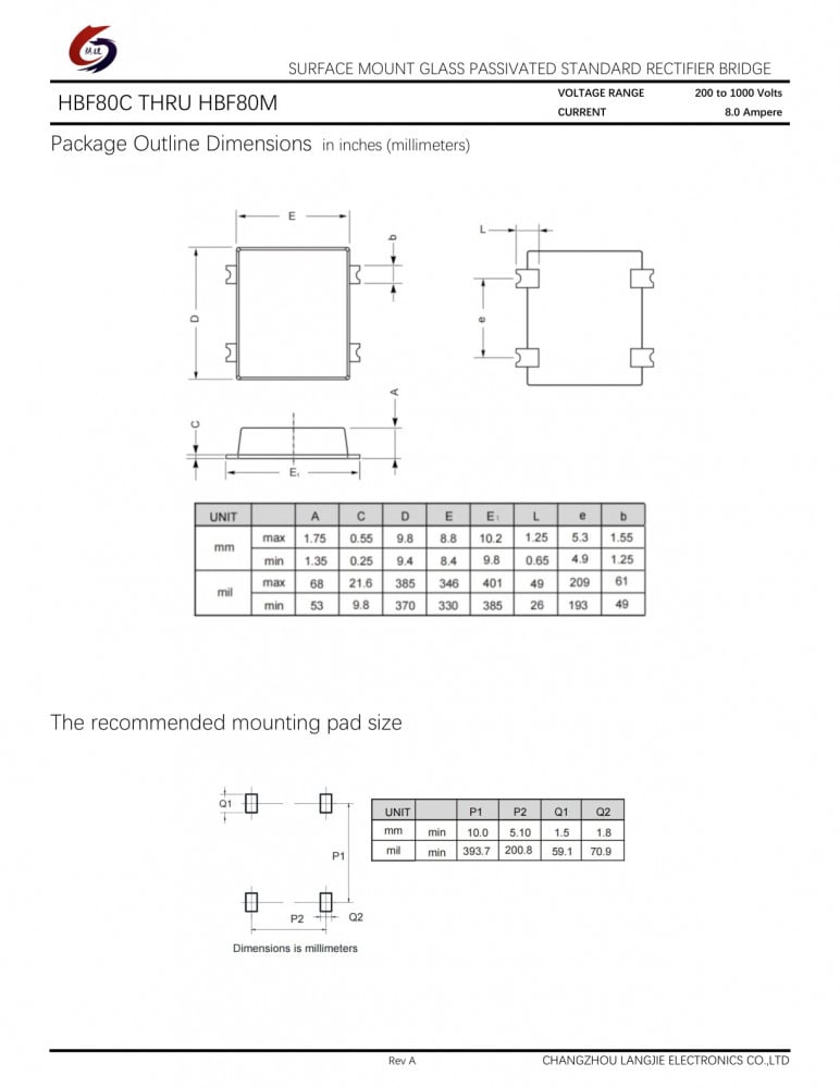 HBF80M datasheet page 3