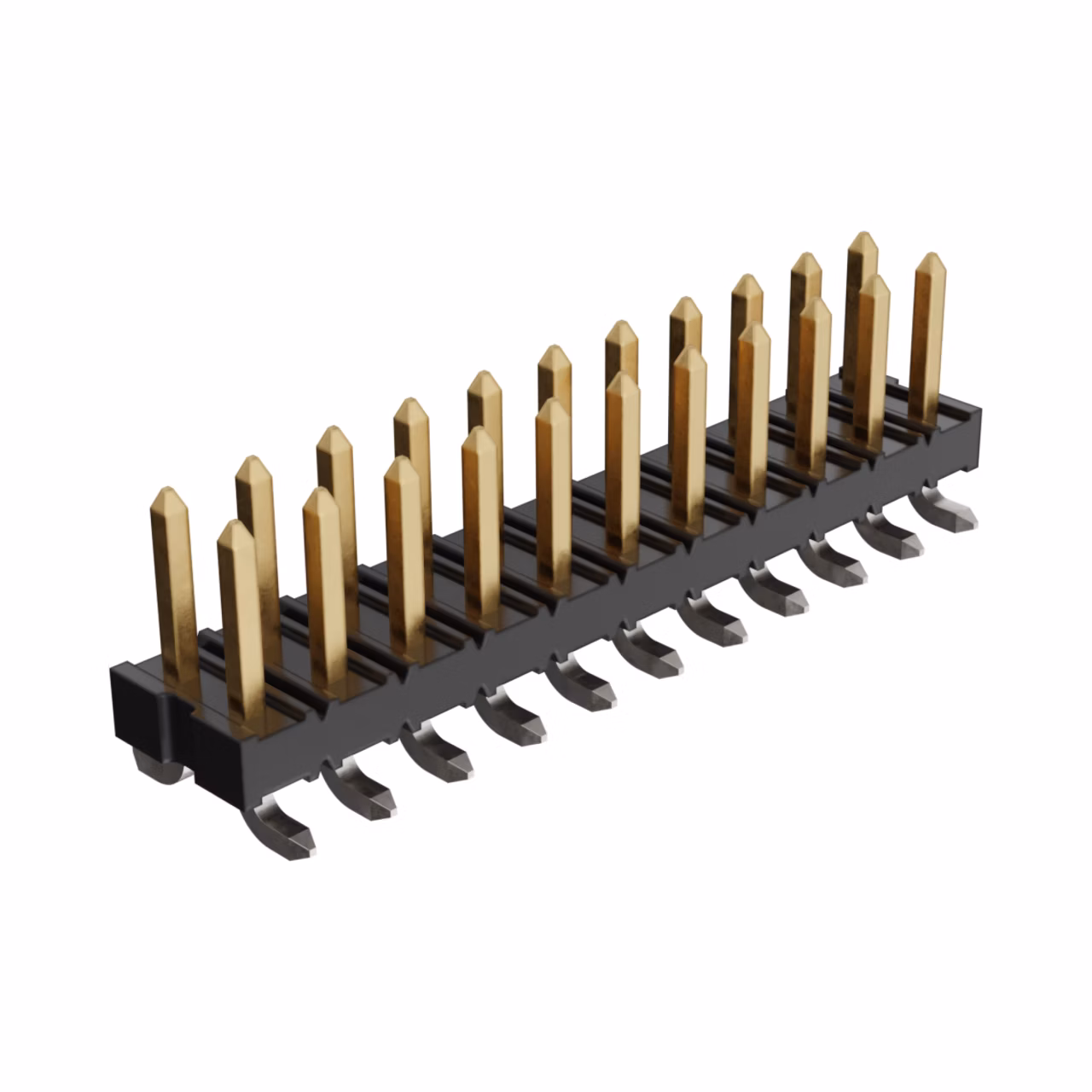 Milli-Grid Header, Vertical, Surface Mount, 20 Circuits, 0.38µm Gold (Au) Plating, Mating Pin Length 3.80mm, with Cap, Tape and Reel, Lead-Free