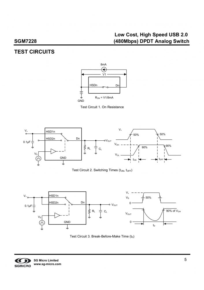 SGM7228 datasheet page 5