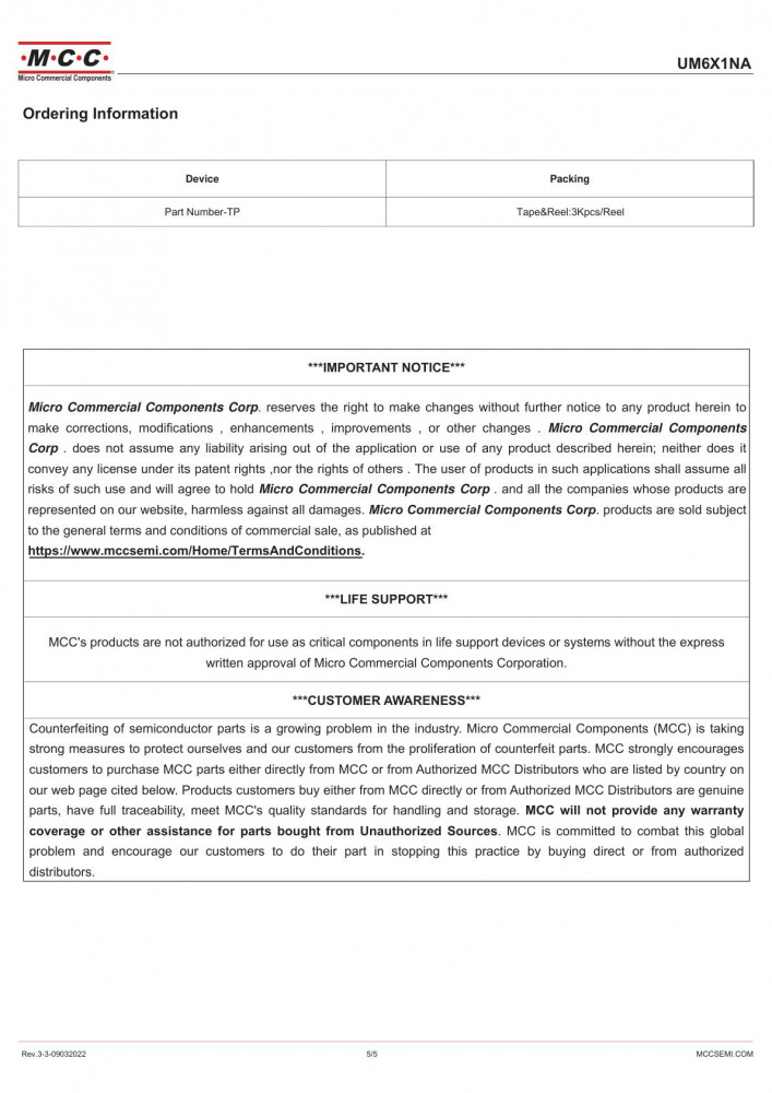 UM6X1NA-TP datasheet page 5