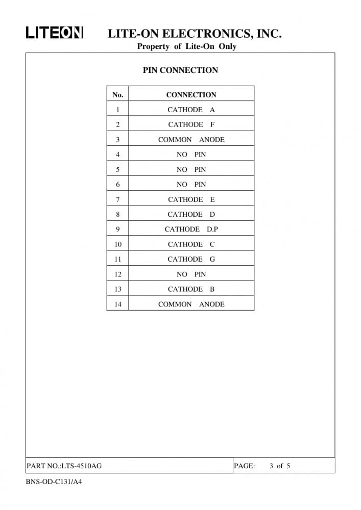 LTS-4510AG datasheet page 4