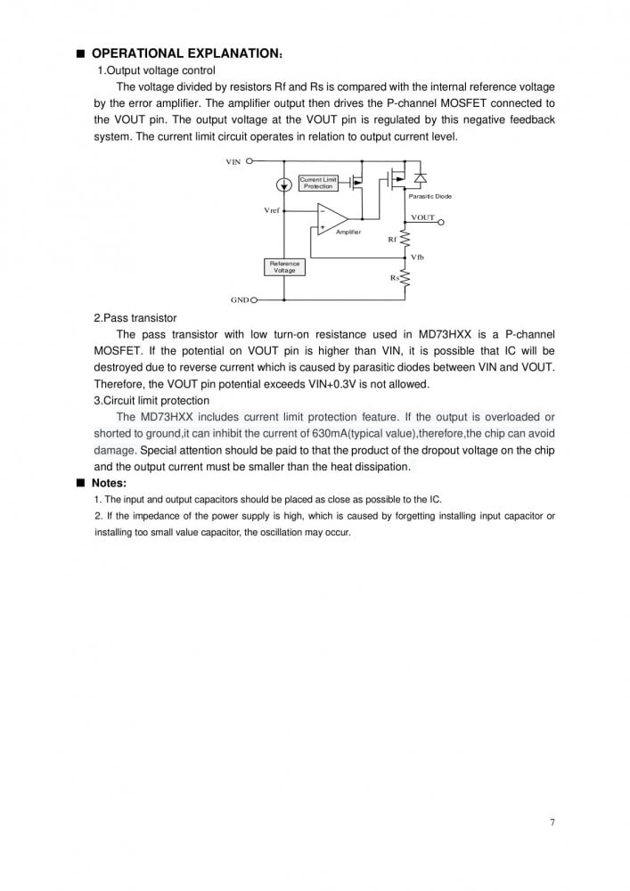 MD73XXH datasheet page 7