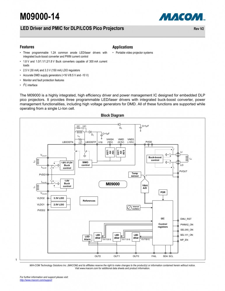 M09000G-14 datasheet page 1