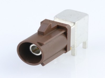 SMB Plug, Straight, Crimp, RG-174, RG-188 and RG-316 Cable, Brass Body, Nickel (Ni) Plated, 50 Ohms
