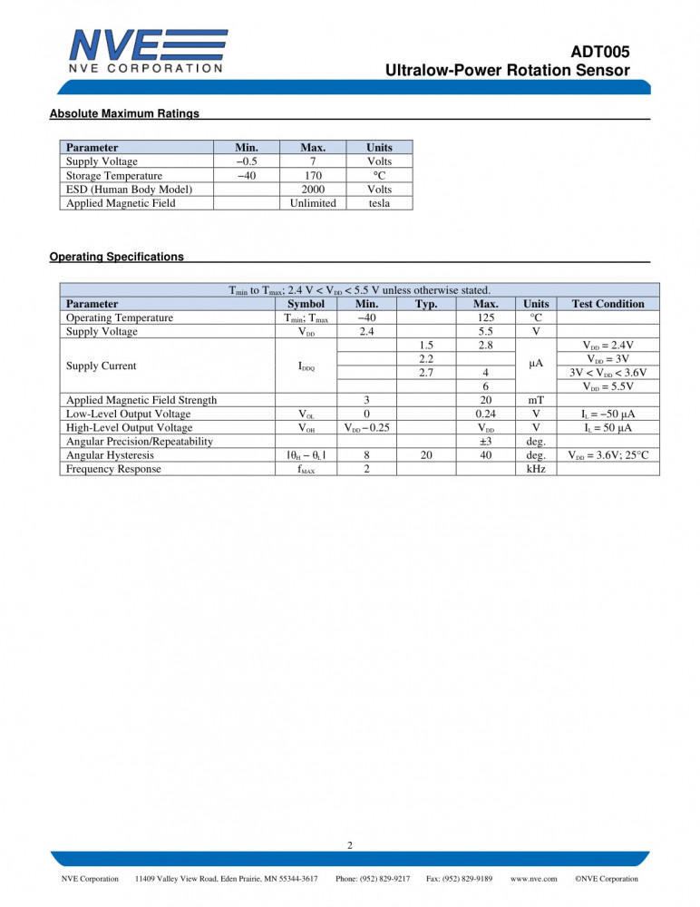 ADT005-10E datasheet page 2