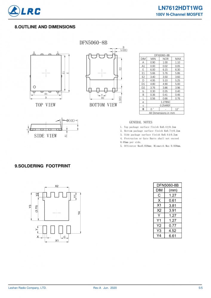 LN7612HDT1WG datasheet page 5