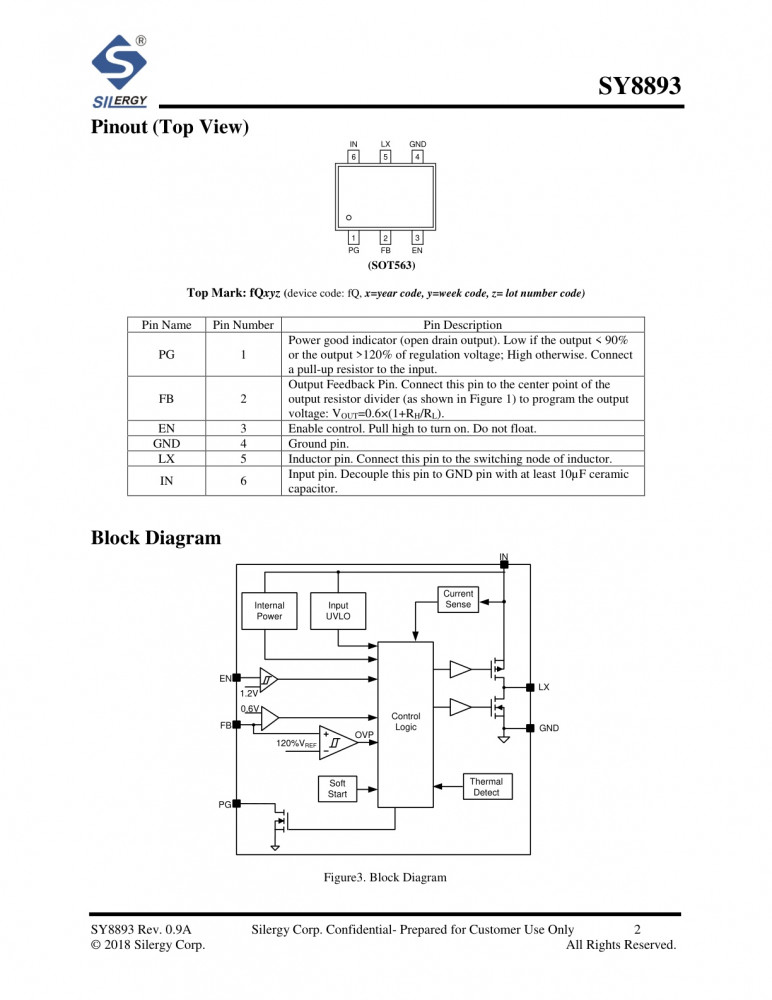 SY8893ARC datasheet page 2