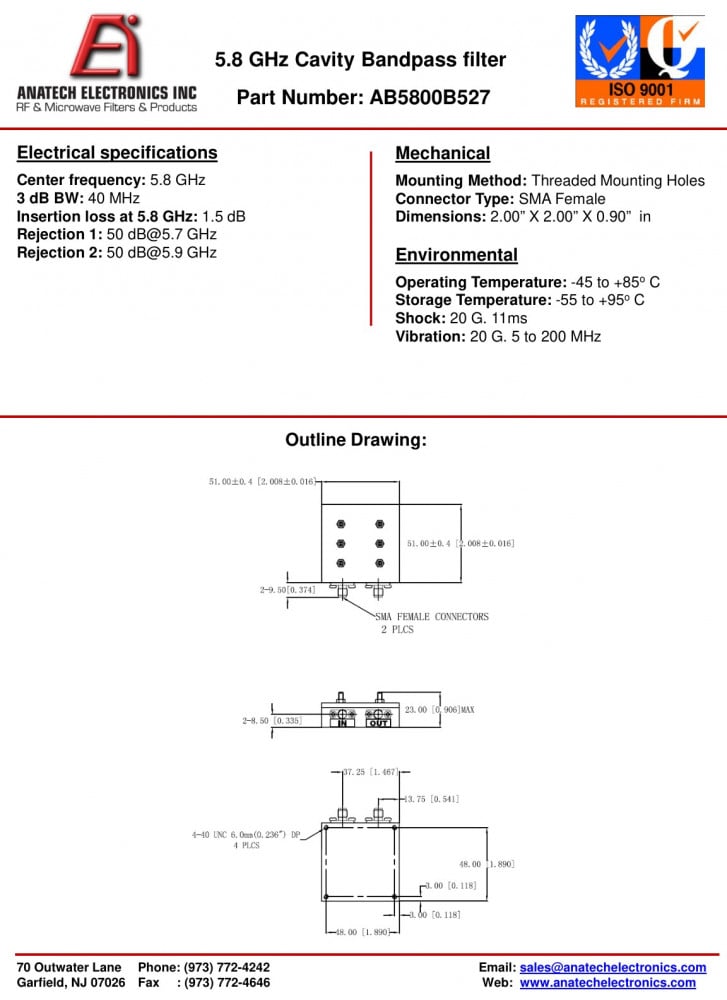 AB5800B527 technical document page 1