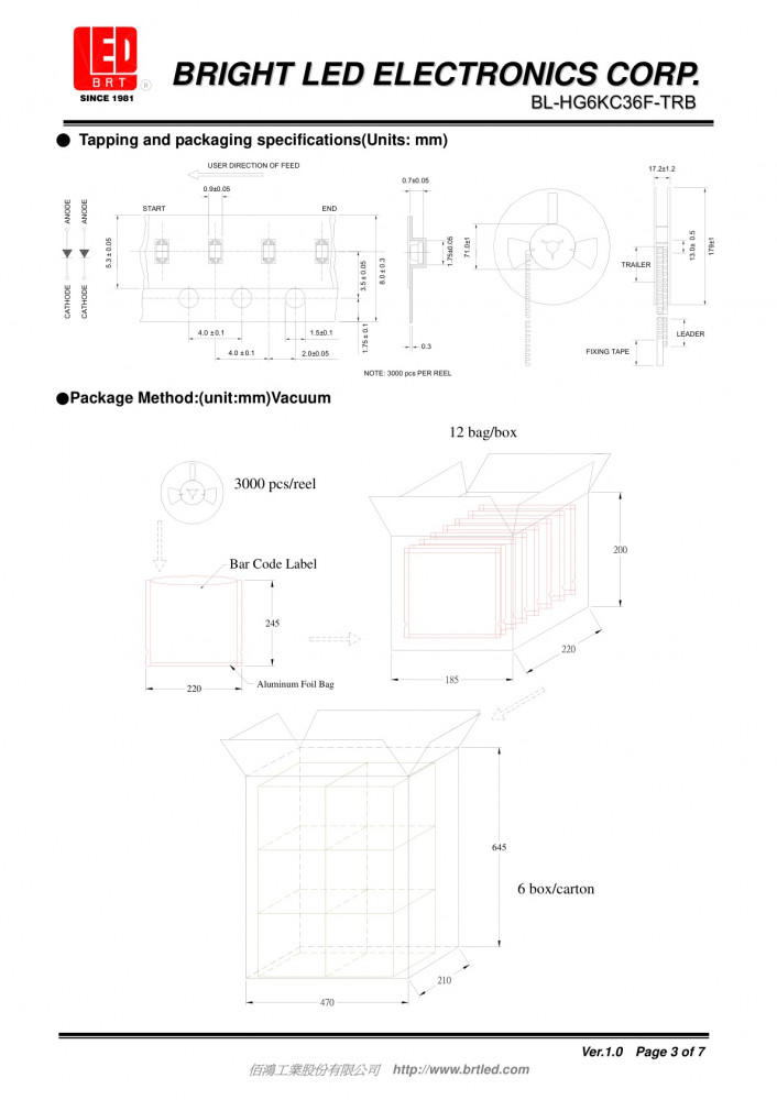 BL-HG6KC36F-TRB datasheet page 3