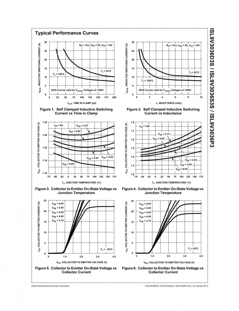 ISL9V3036S3ST datasheet page 4