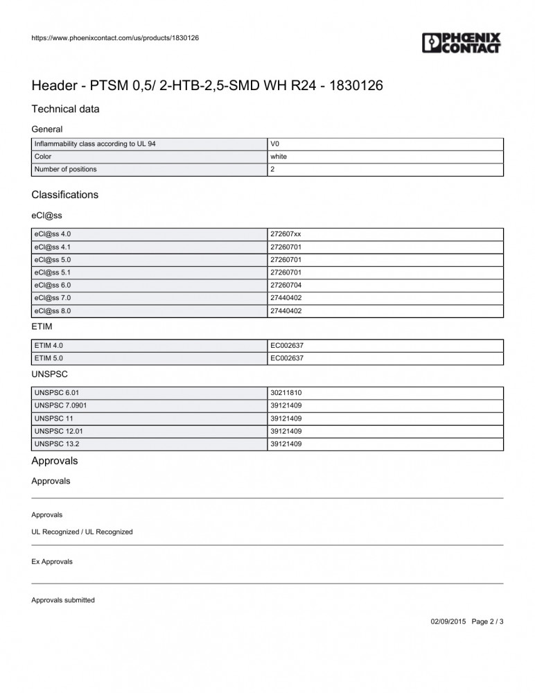 Phoenix Contact 1830126 product document image 2