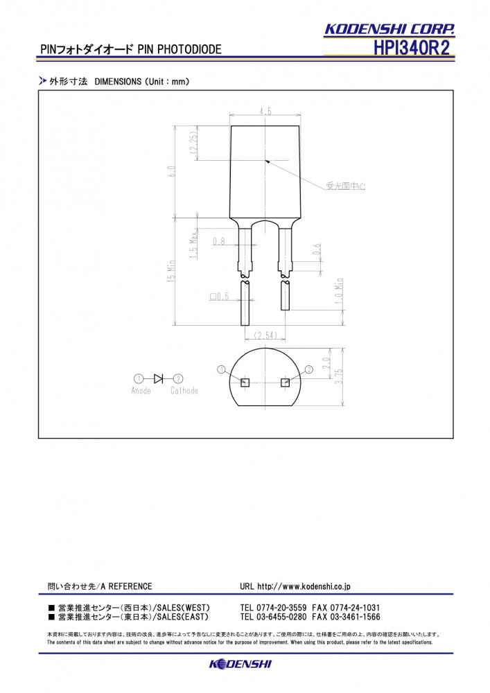 HPI340R2 product documentation image, page 2
