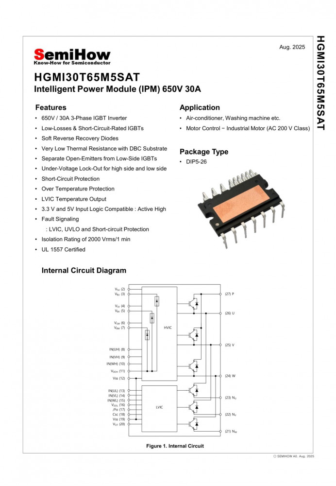 HGMI30T65M5SAT technical document page 1