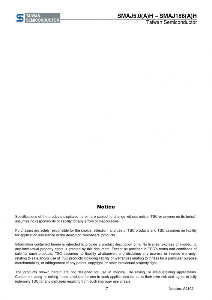 SMAJ60H technical document page 7