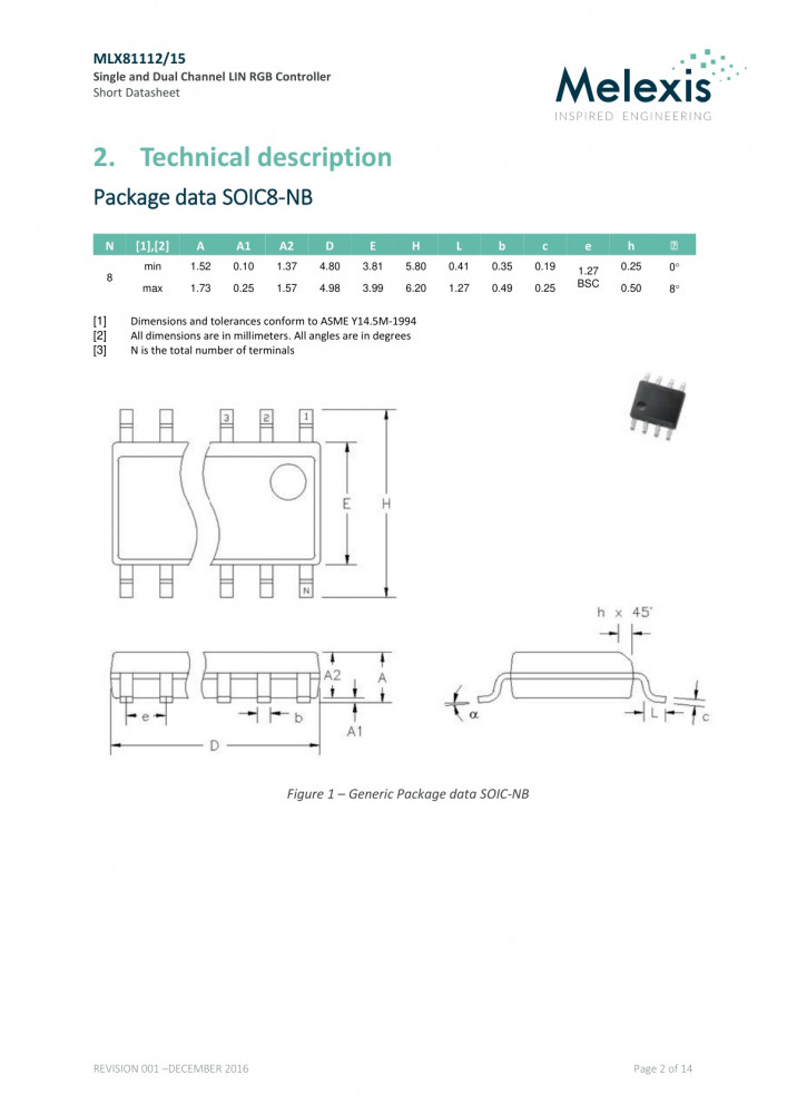 Datasheet page 2