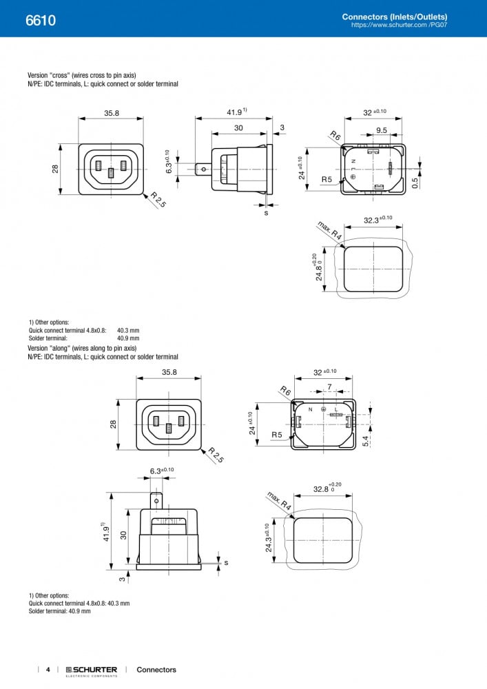 SCHURTER 6610.2212 datasheet page 4