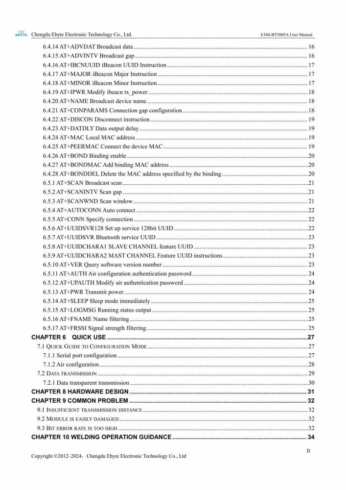 E104-BT5005A manual page 3