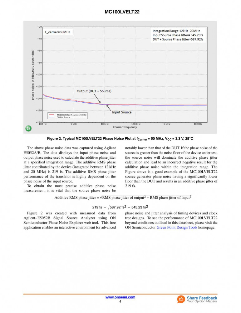 MC100LVELT22 datasheet page 4