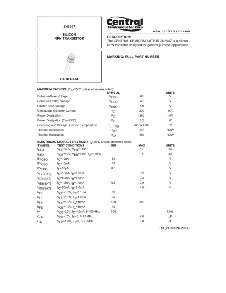 2N3947 PBFREE datasheet page 1