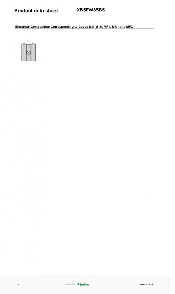 XB5FW35B5 technical document page 10