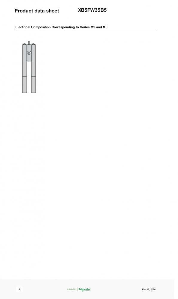 XB5FW35B5 technical document page 8